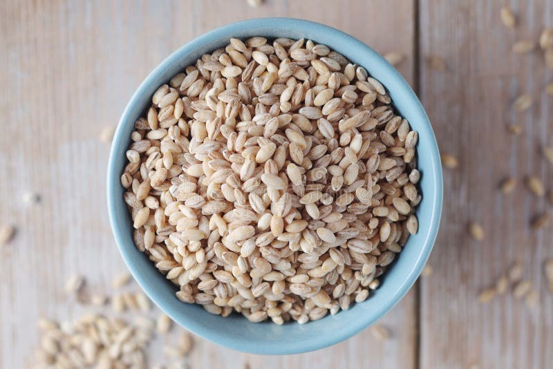 A Bowl with Raw Barley Seeds Stock Photo - Image of health, barley ...