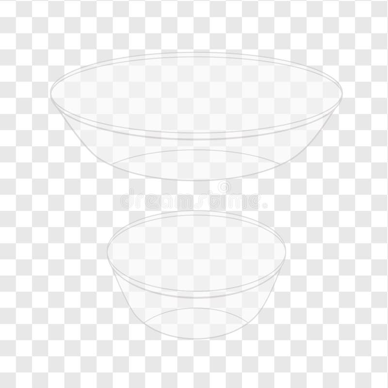 Glass Bowl Transparent stock vector. Illustration of clear - 64921165
