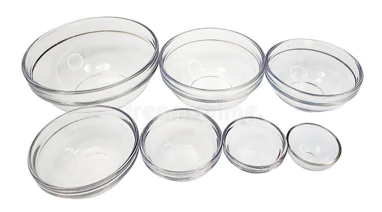 Glass Bowls that are Stackable Stock Image - Image of bowl, round ...