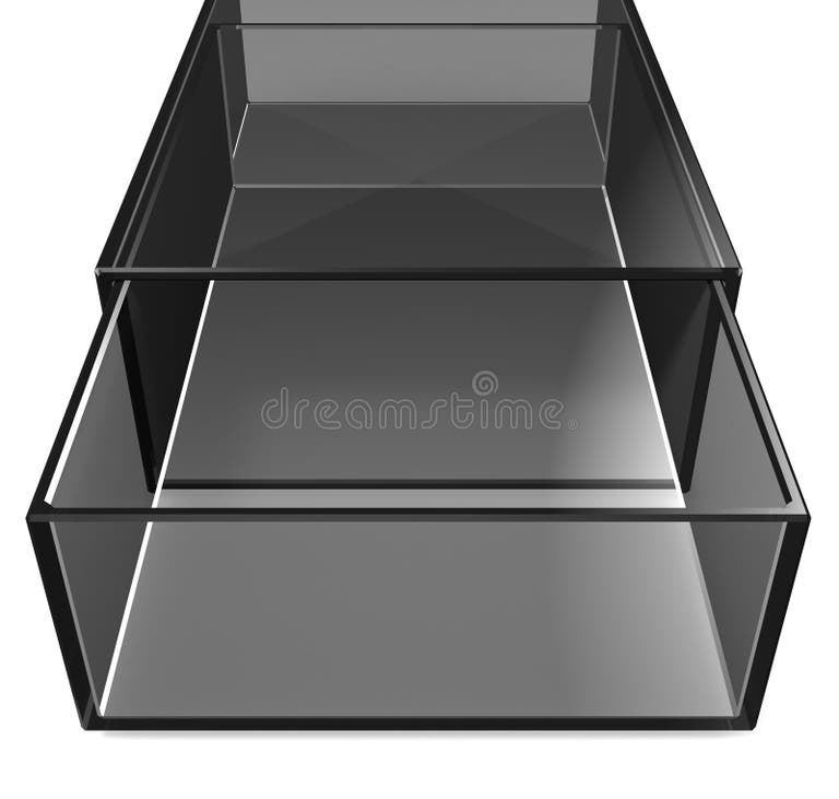 Glass box stock illustration. Illustration of icon, empty - 26445604