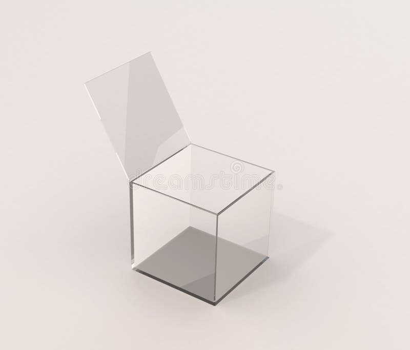 Glass box stock illustration. Illustration of objects - 46407081