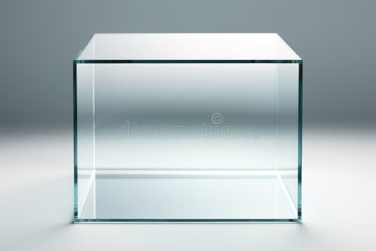 A Glass Box with a Reflection on it. Suitable for Business Concepts ...