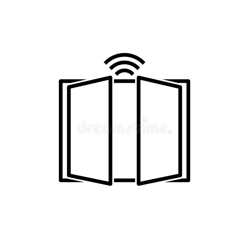 Glass Break Sensor Icon Isolated on White Background Stock Vector ...