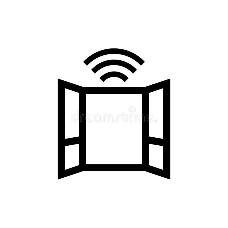 Glass Break Sensor Sticker. Clipart Image Isolated on White Background ...