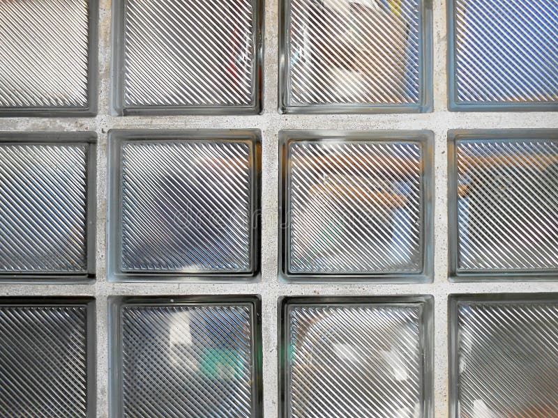 Glass Brick Background Texture. Stock Photo - Image of building, modern ...