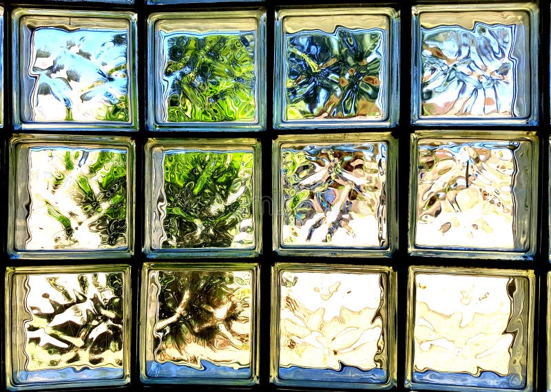 Glass brick wall stock image. Image of tranquil, streaming - 78803487