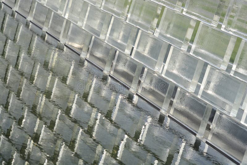 Glass brick wall stock photo. Image of transparent, decorative - 315987324