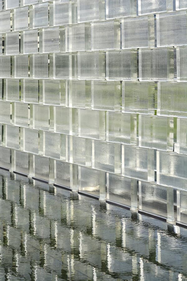 Glass brick wall stock image. Image of glass, brick - 339600899