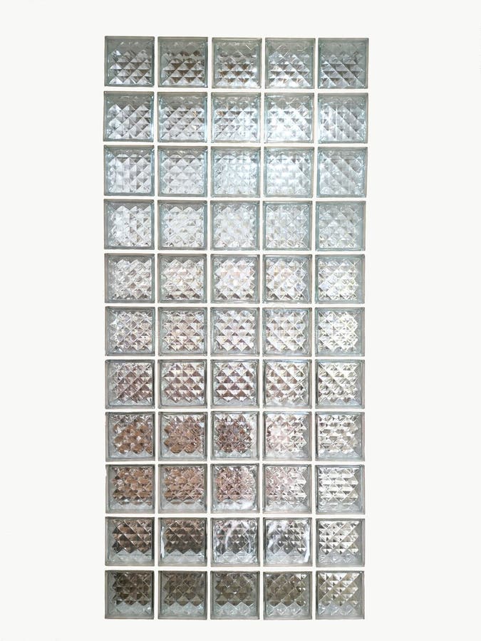 Glass Bricks or Glass Blocks Stock Image - Image of symmetry, texture ...