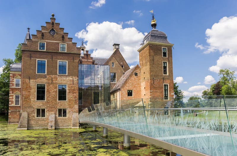 Glass Bridge Leading To the Ruurlo Castle Stock Photo - Image of ...