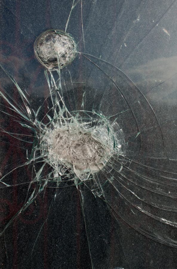 Glass broken in window stock image. Image of splinters - 13457543