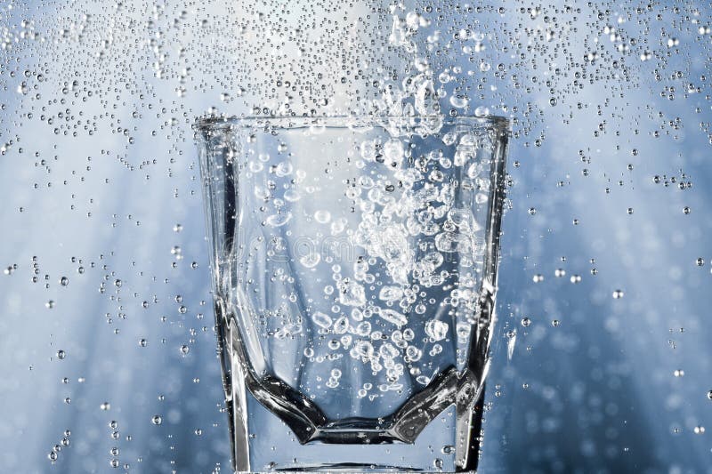 Glass with bubbles stock photo. Image of reflection, crystal - 18275138