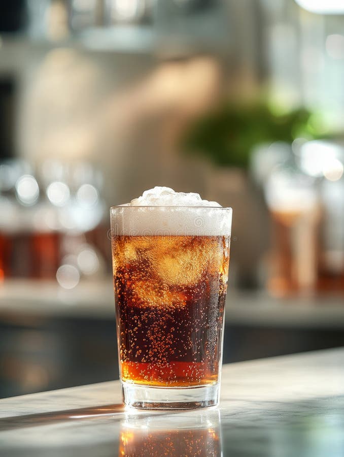 Glass Bubbly Soda Ice Sunlit Table Stock Photos - Free & Royalty-Free ...