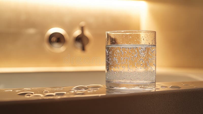 Glass Bubbly Water Kitchen Counter Stock Photos - Free & Royalty-Free ...