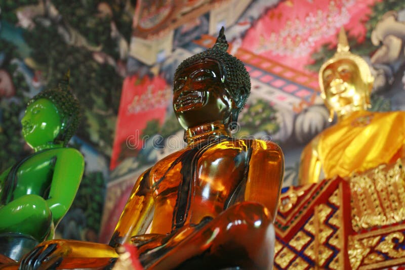 Glass Buddha in Thailand stock image. Image of religion - 14181333
