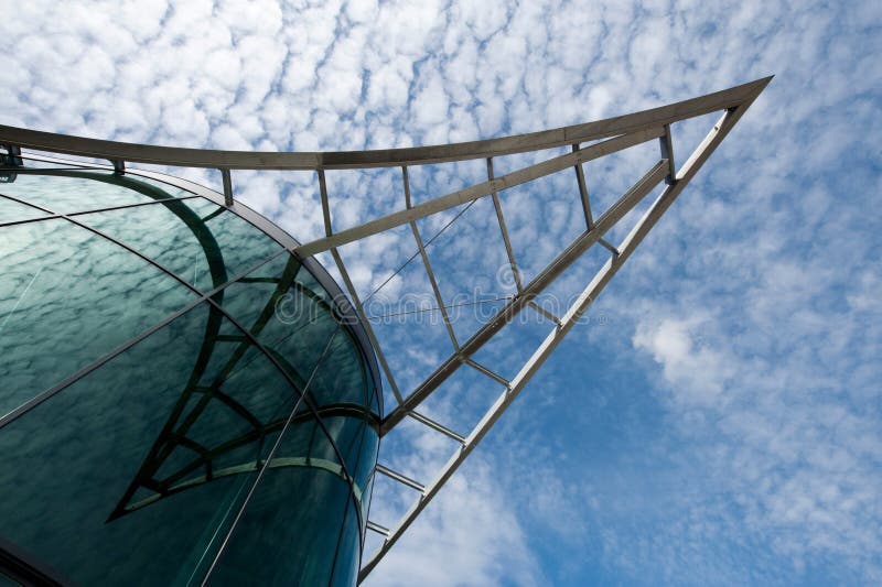 Glass Buiding With Construction Picture. Image: 14026167