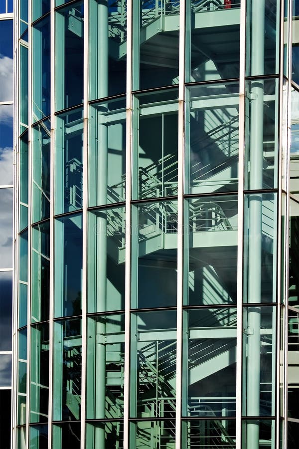 Glass Building stock image. Image of green, office, shadows - 2836043