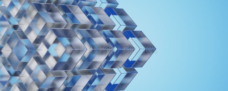 Glass Building Concept.Futuristic Background. Blocks of Their Glass ...