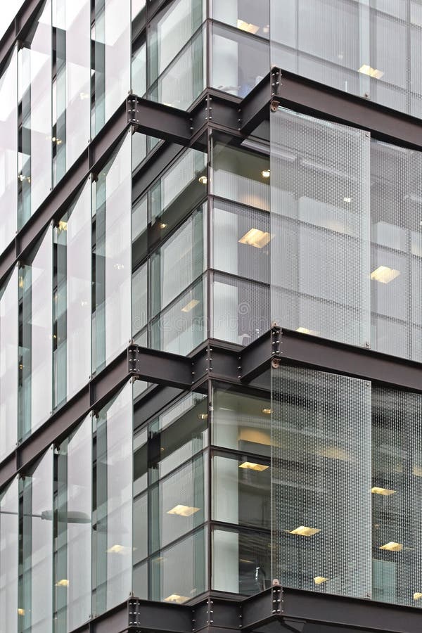 Glass Building Corner stock image. Image of corner, modern - 61276871
