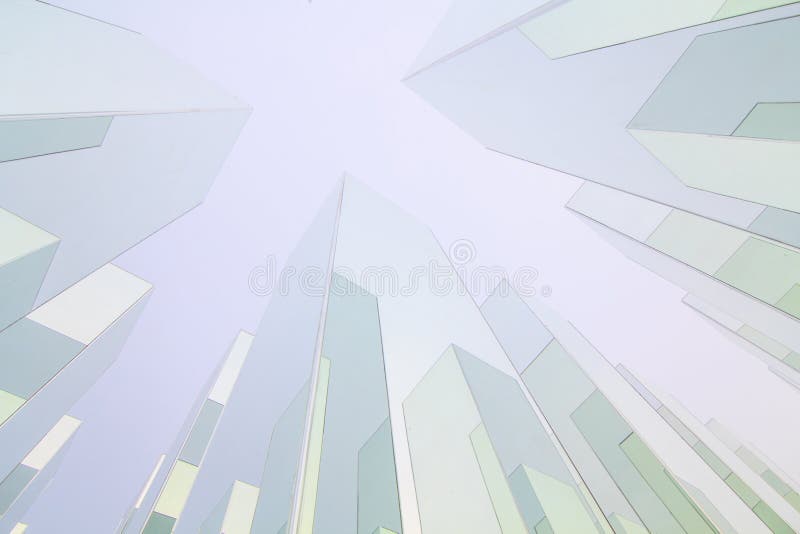 Glass Building with Sunlight Stock Photo - Image of blue, abstract ...