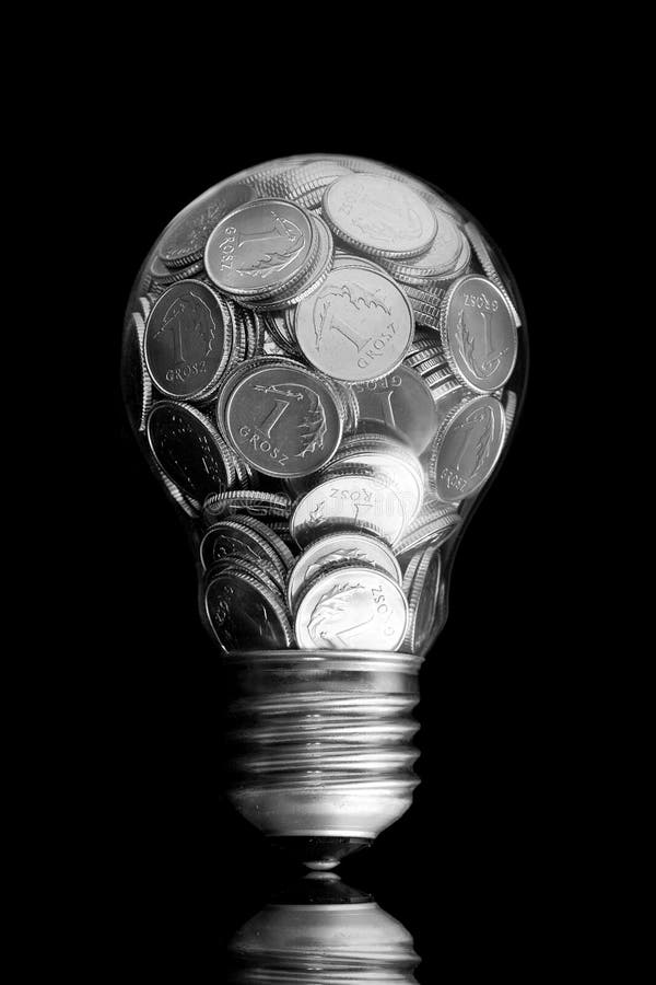 Through a glass Bulb stock image. Image of bulb, electricity - 41414031