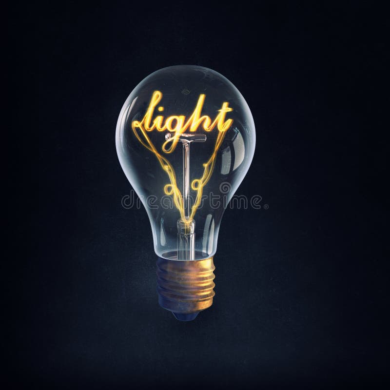 Glass Bulb with Concept Inside Stock Image - Image of inspiration ...