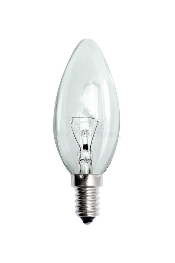 Through a glass Bulb stock image. Image of bulb, electricity - 41414031