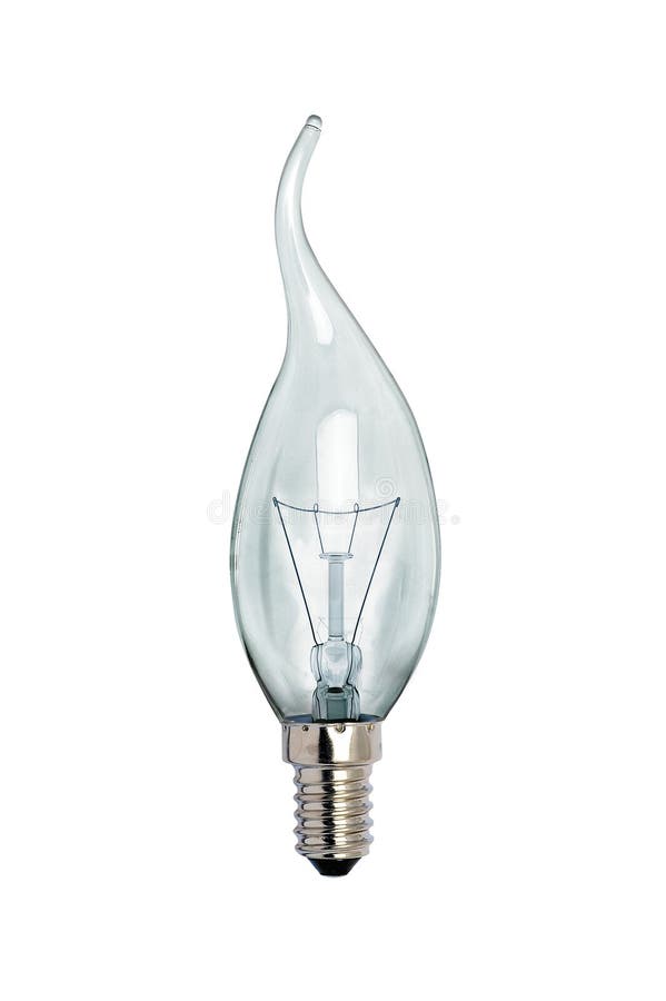 Through a glass Bulb stock image. Image of bulb, electricity - 41414031