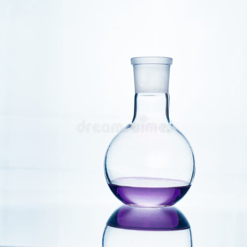 Glass Bulb. Spherical Flask Stock Photo - Image of aqua, body: 236131940