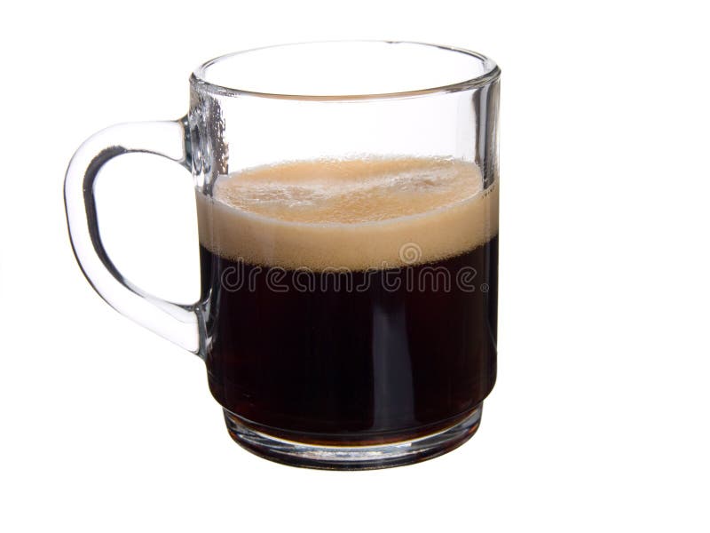 Glass cap coffee with foam stock photo. Image of delicious - 9709482