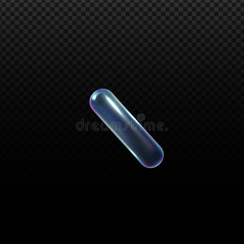Glass Capsule. 3D Vector Illustration Icon Shape. Stock Vector ...