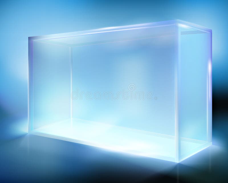 Glass-case. Vector Illustration. Stock Vector - Illustration of ...