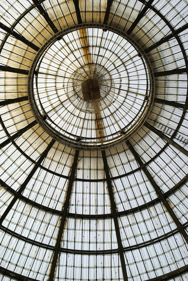 Glass ceiling stock image. Image of milan, arcade, dome - 12829539