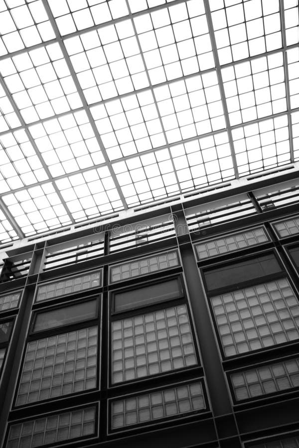 Glass Ceiling of School Building Stock Image - Image of corporation ...