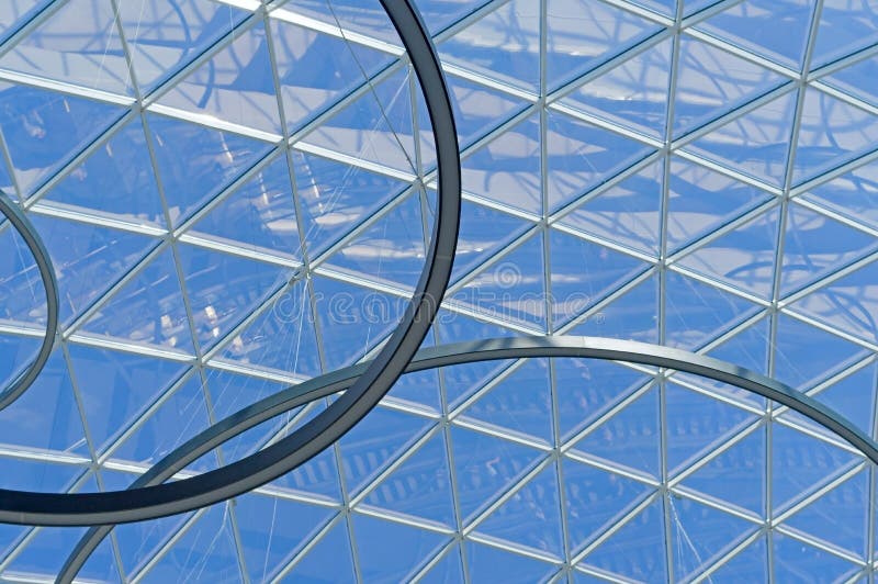 Glass ceiling with window stock image. Image of interior - 146732057