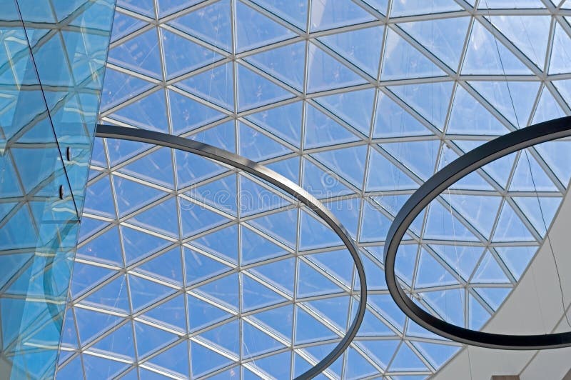 Glass ceiling with window stock photo. Image of urban - 147041808