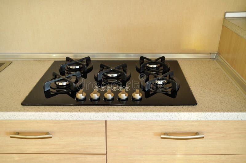 Glass ceramic cooker stock image. Image of grilles, control - 24199601