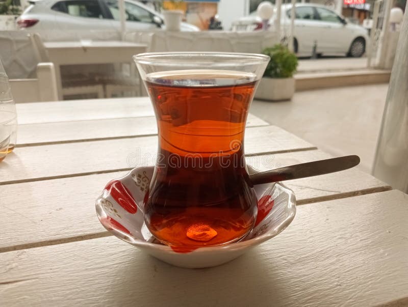 A Glass of Chai (tea) in Turkey Stock Photo - Image of middle, east ...