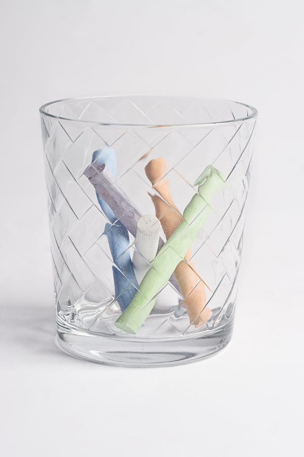 Glass of chalk stock photo. Image of chalk, creativity - 10372902