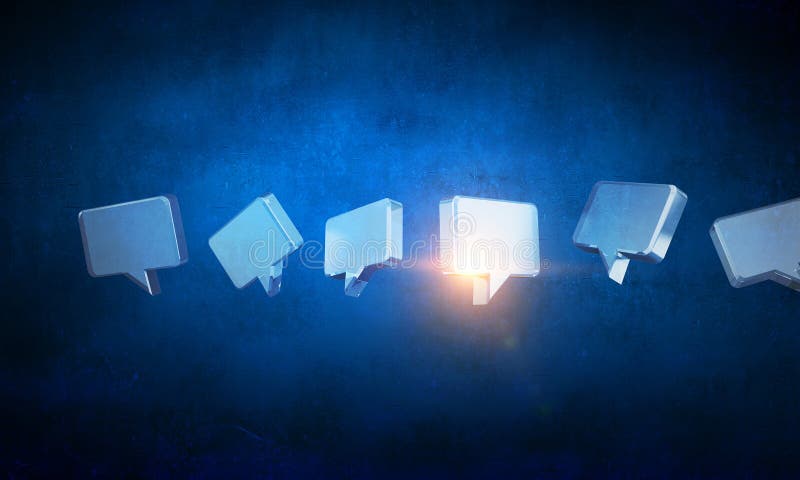 Glass chat icon stock photo. Image of element, button - 131904368