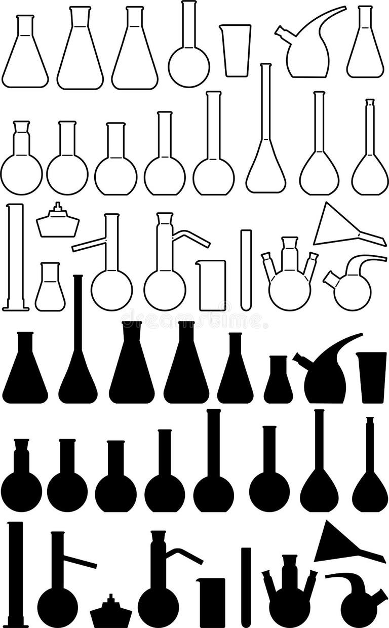 Laboratory Equipment Silhouette Stock Illustrations – 7,577 Laboratory ...