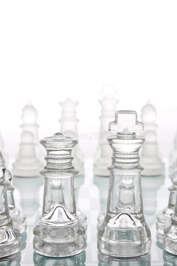 Glass chess stock photo. Image of close, match, form - 10603060