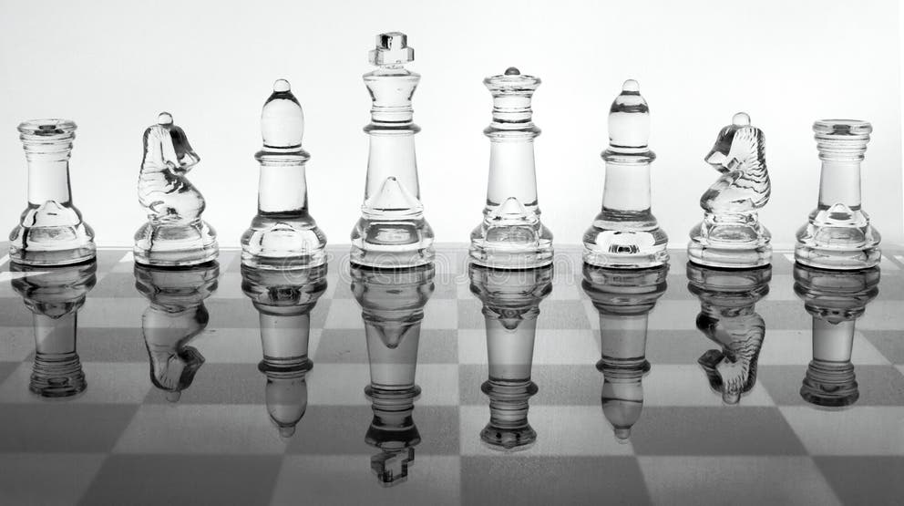 Glass chess stock image. Image of strategy, king, board - 1525935