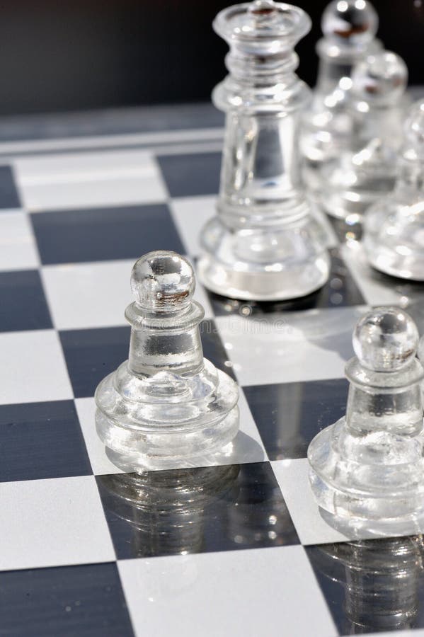 Glass Chess Set stock image. Image of fight, gaming, chess - 540317
