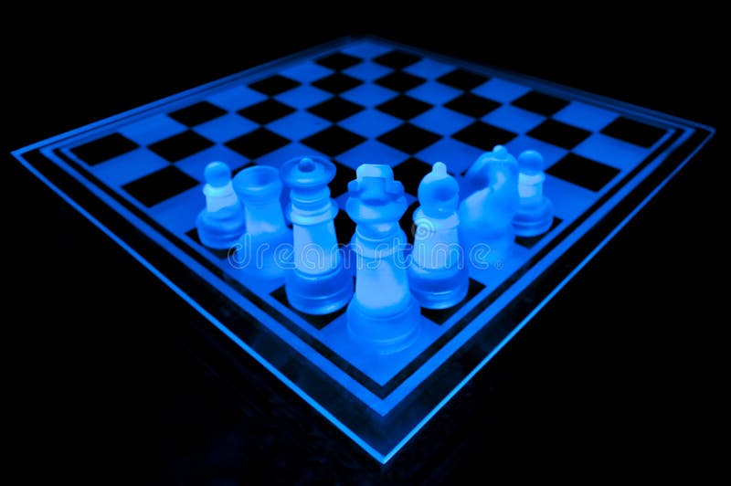 Glass Chess Set stock image. Image of concept, chessboard - 164482487