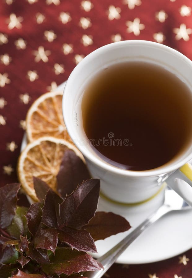 Glass of Christmas tea stock image. Image of thirsty - 24096421