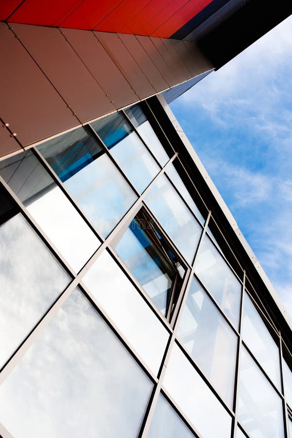 Glass Cladding Panels and Windows of Modern Buildings. Geometry and ...