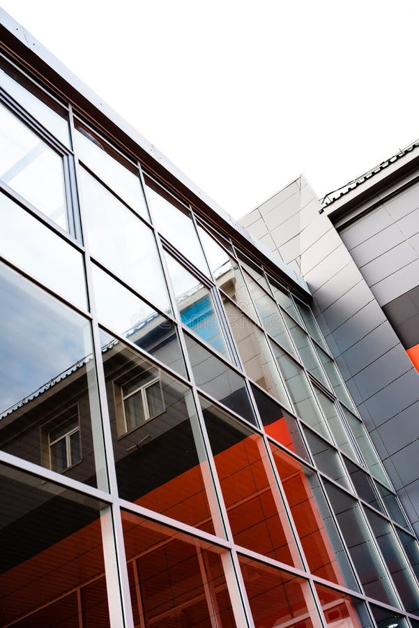 Glass Cladding Panels and Windows of Modern Buildings. Geometry and ...