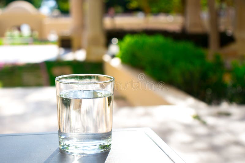 A Glass of Clean Water in the Fresh Air Stock Photo - Image of nemicro ...