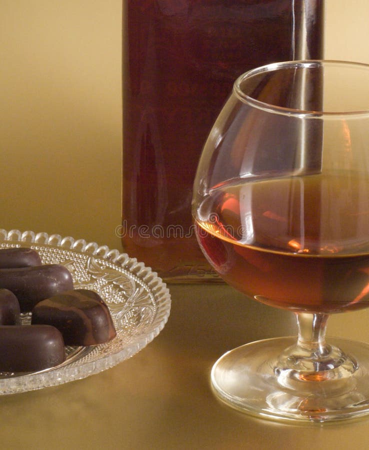 Cognac chocolate flower stock image. Image of delicious - 9789625